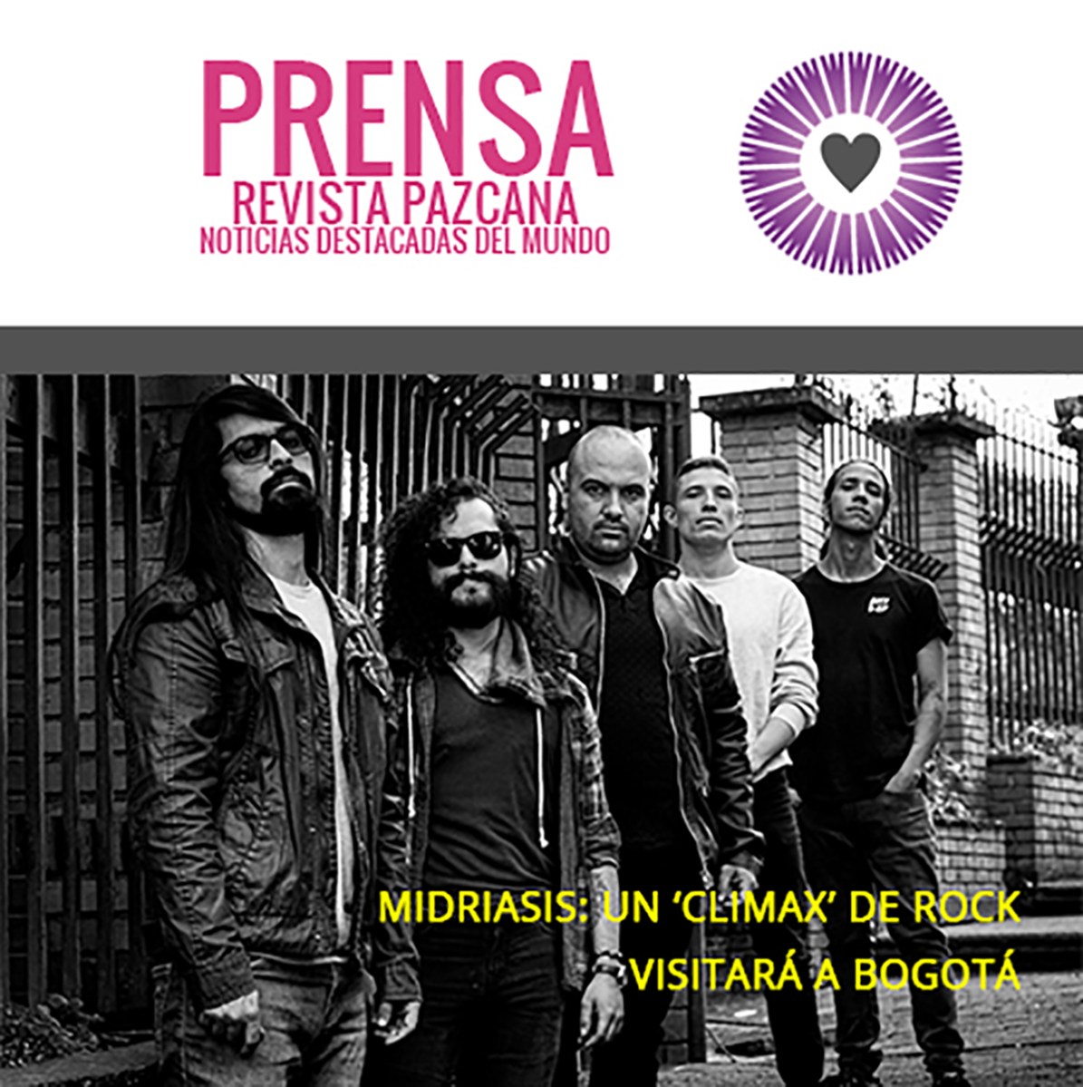Midriasis: un ‘Climax’ de Rock visitará a Bogotá – Revista Pazcana