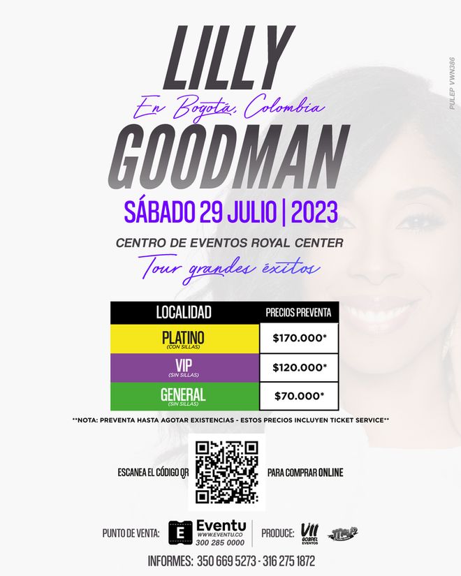 Lilly Goodman llega a Bogotá con su tour “Grandes Éxitos” – Revista Pazcana