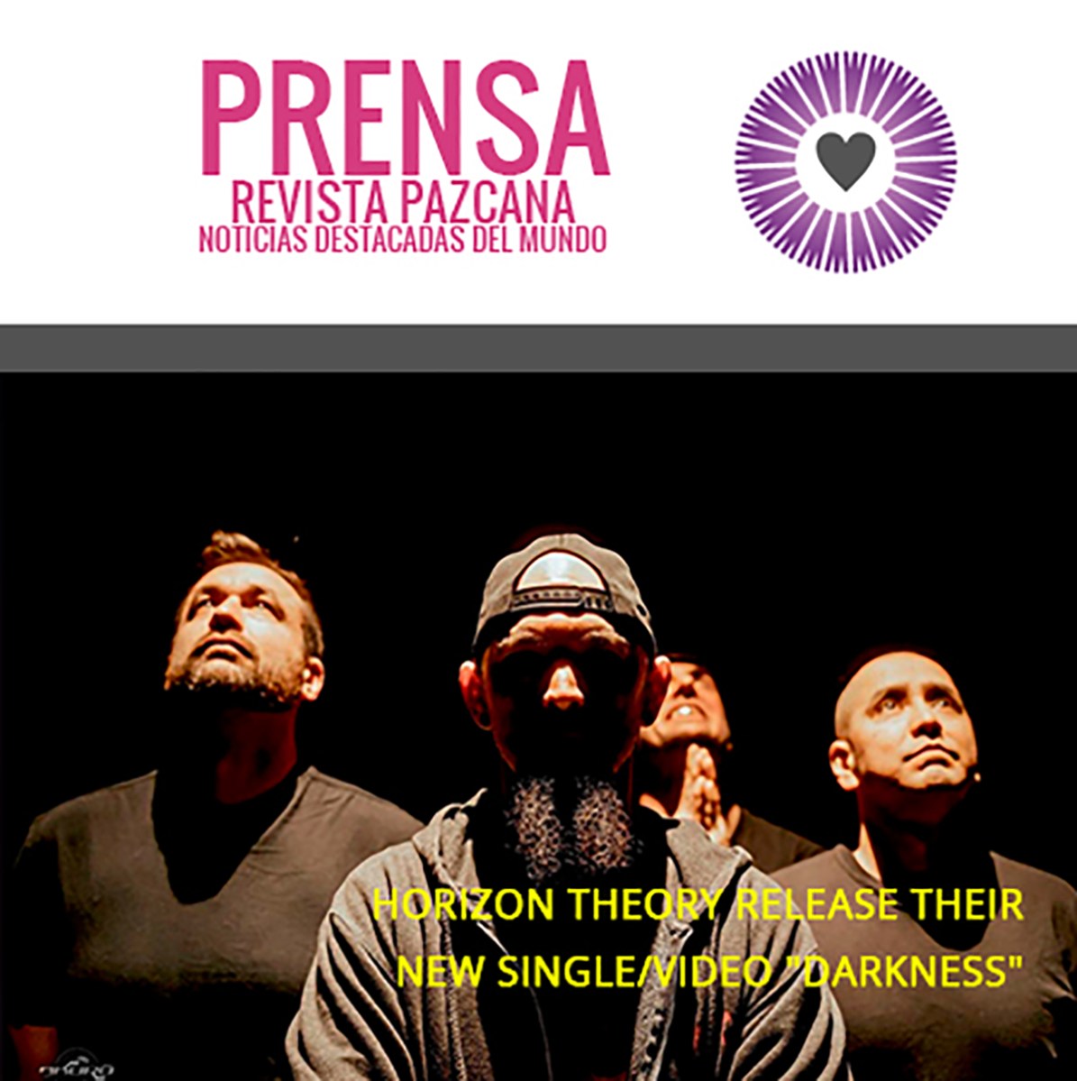 HORIZON THEORY Release Their New Single/Video «DARKNESS» – Revista Pazcana