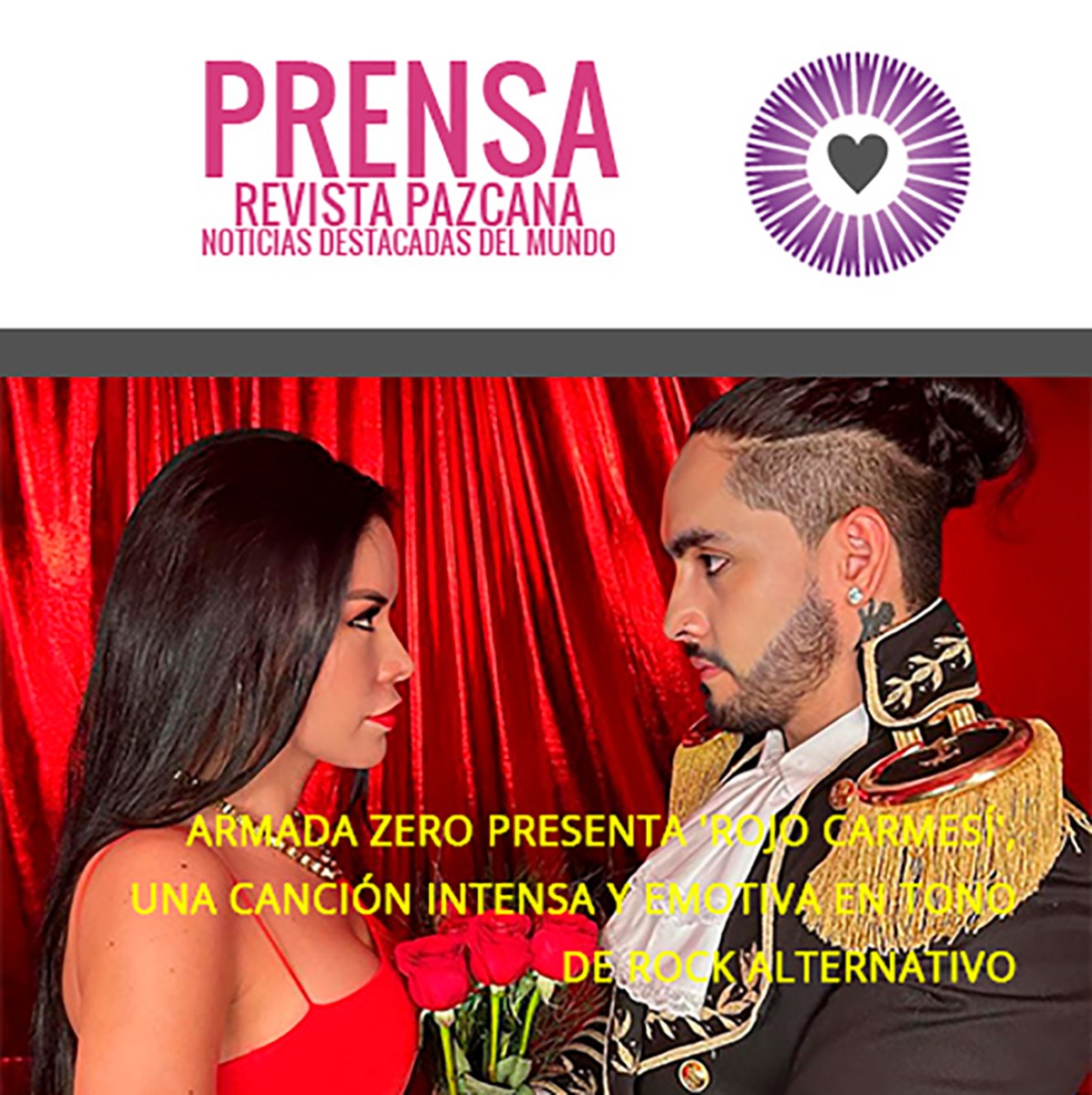 Armada Zero presenta ‘Rojo Carmesí’, una canción intensa y emotiva en tono de rock alternativo ...