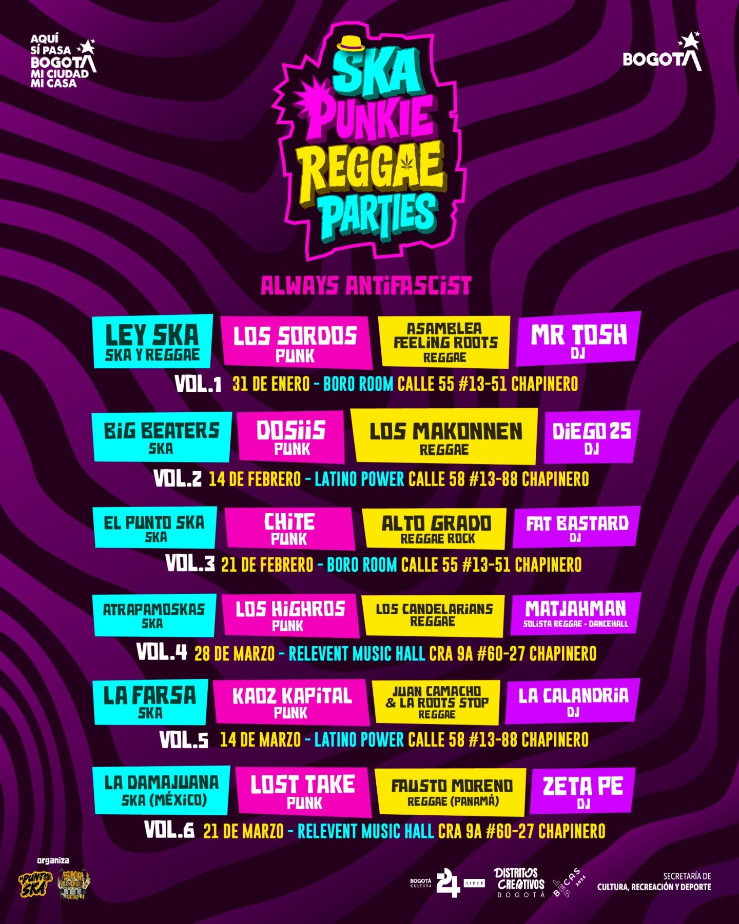 Ska Punk Reggae Parties 2026: un circuito de seis fechas para ...
